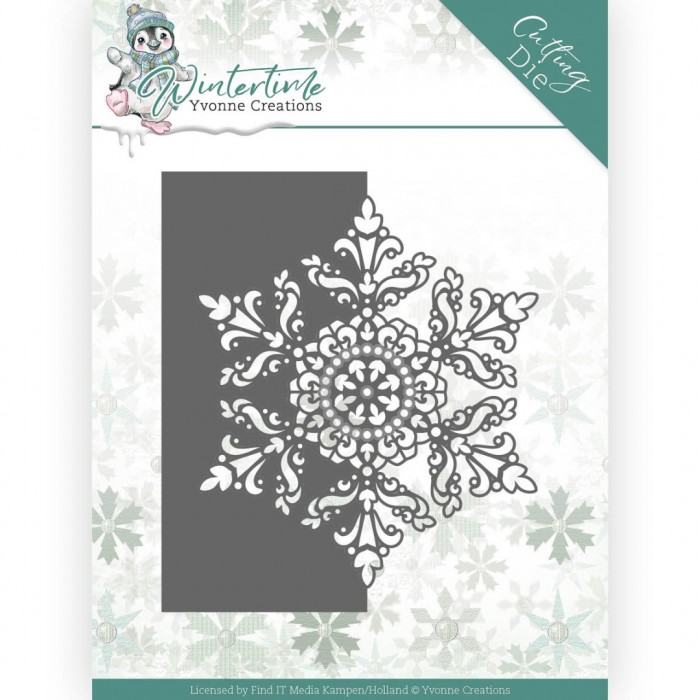 Yvonne Creations stanssi Snowflake border Wintertime - Villakeiju
