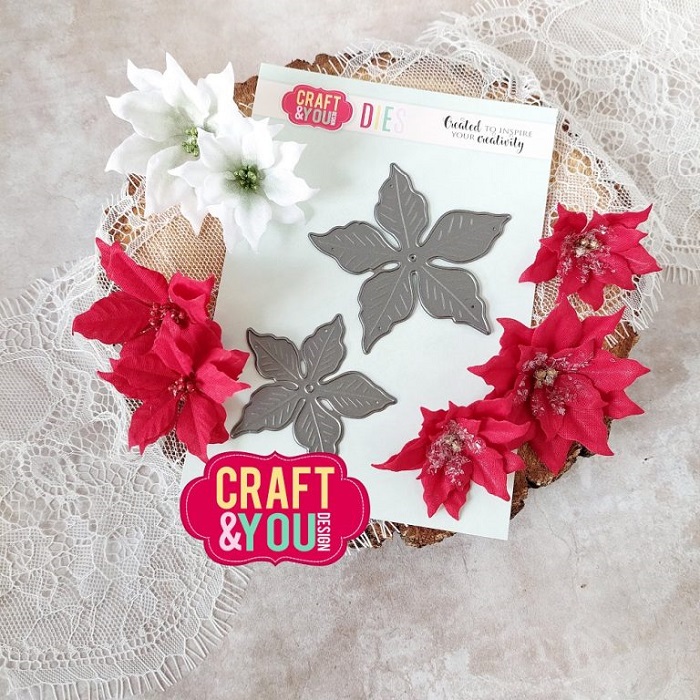 Craft & You Design stanssi – MAGDA’S POINSETTIA - Villakeiju