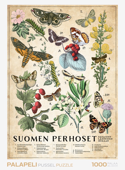 Suomen Perhoset palapeli 1000 palaa - Villakeiju