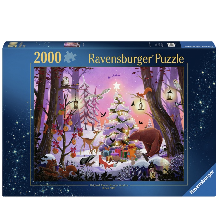 Ravensburger palapeli 2000 palaa A Woodland Christmas - Villakeiju